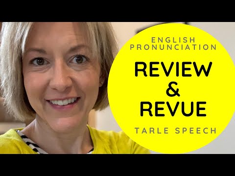 How to Pronounce REVIEW & REVUE - American English Homophone Pronunciation Lesson