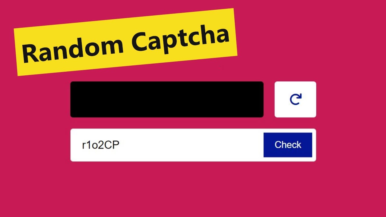 Unpredictable Security: Building a Random Captcha Project with HTML, CSS, and JavaScript