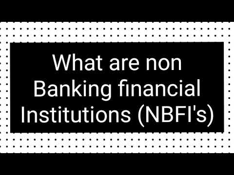 What are Non banking financial institutions (NBFI'S)