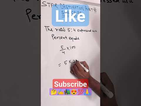 The ratio 5:4 expressed as a percent equal? 🤔💯🙏#shorts#short#education#maths#viral#shortvideo#view