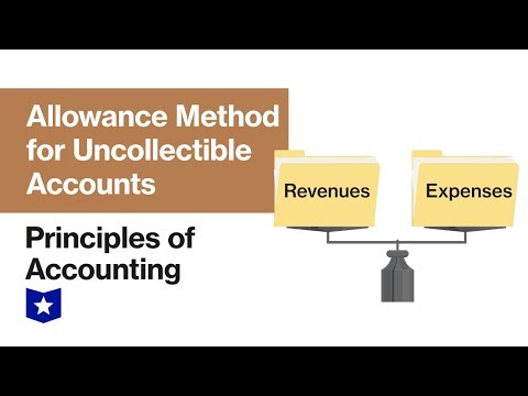 Allowance Method for Uncollectible Accounts | Principles of Accounting