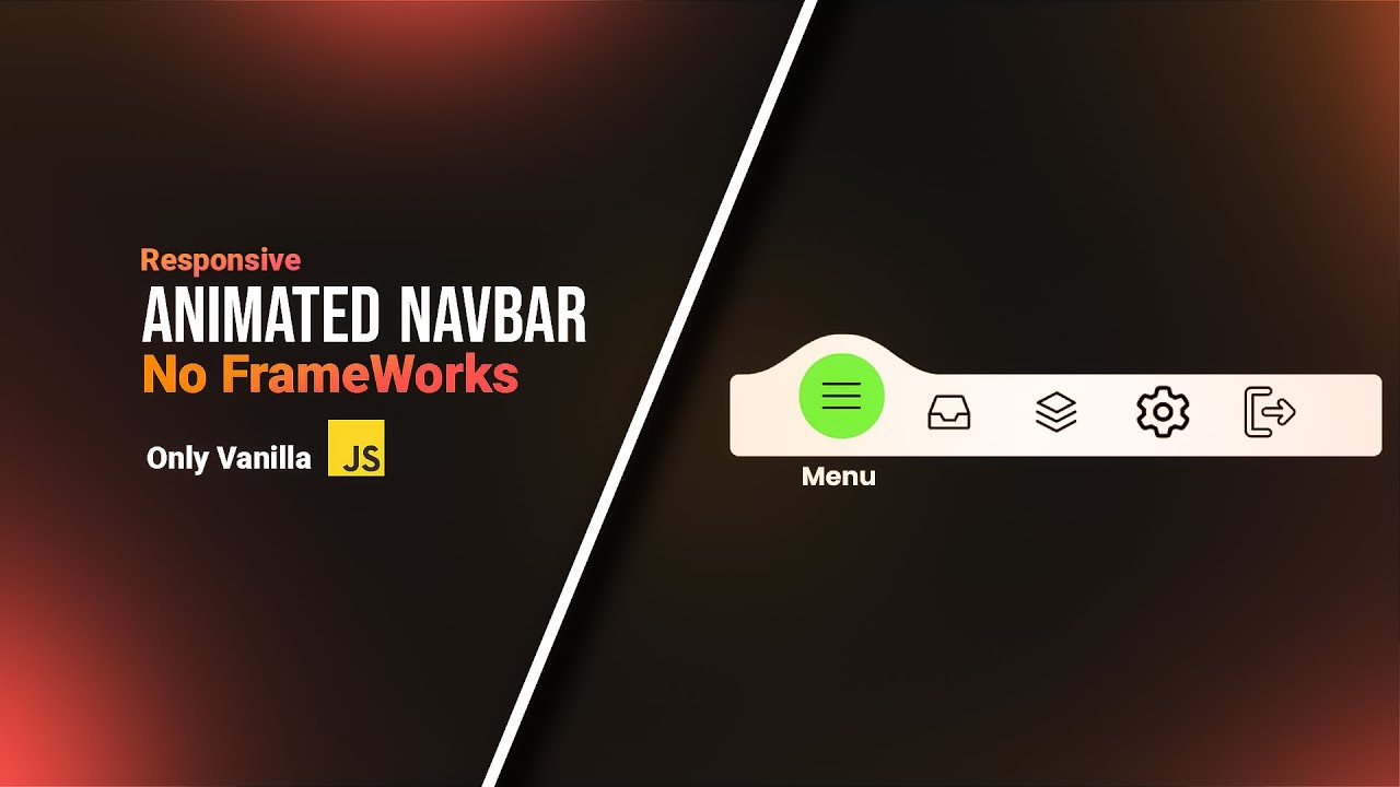 Animated NavBar || Navigation with JS || CROKEN