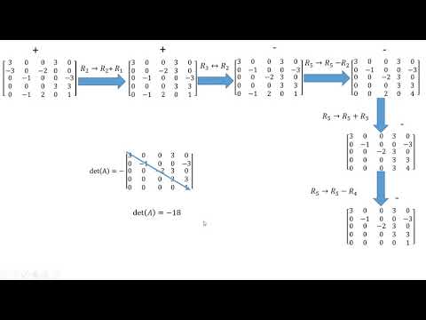 How to Find the Determinant of a 5x5 Matrix