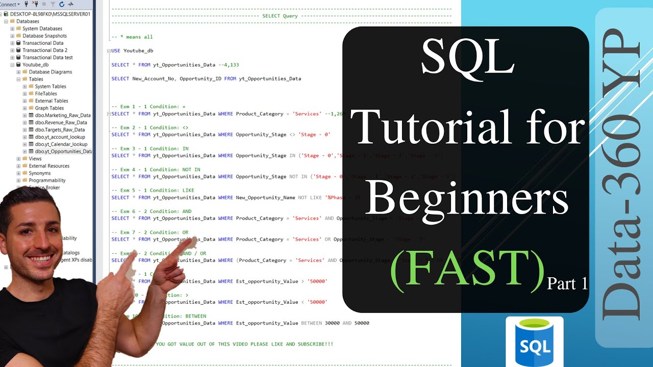 SQL Tutorial for Beginners - Everything you need to know for Data Analytics - Part 1
