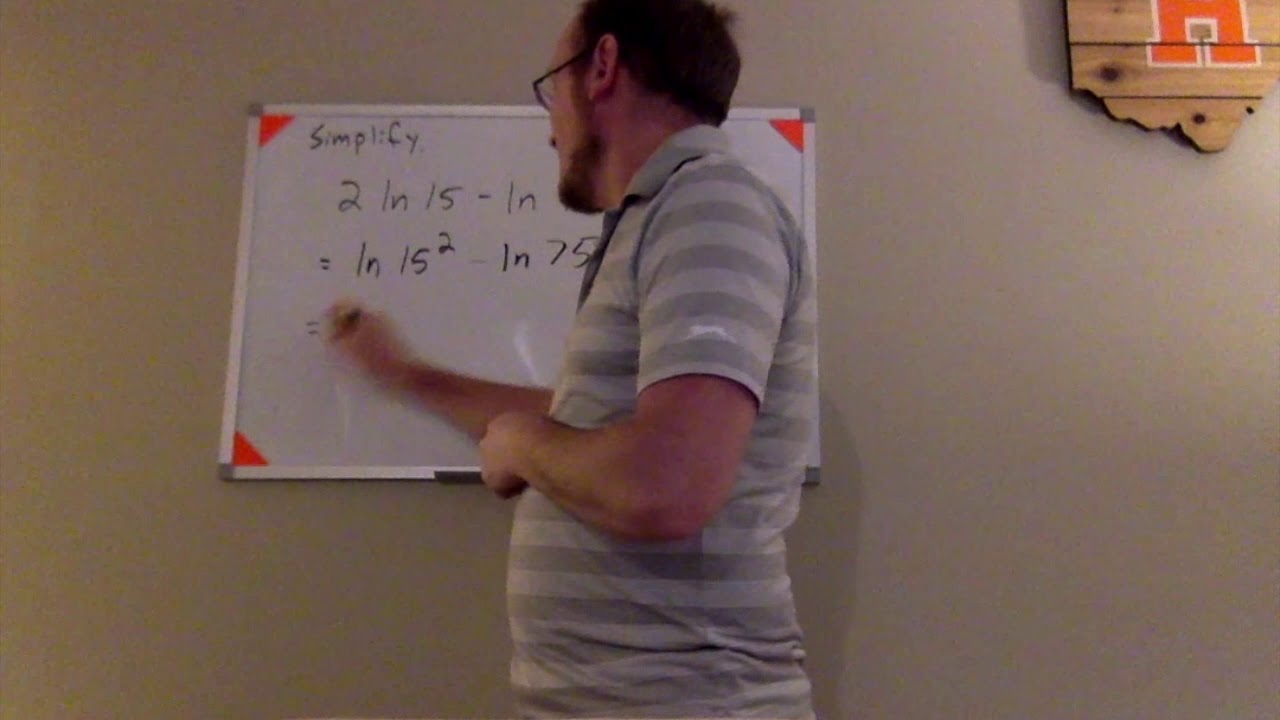Simplifying a Natural Logarithmic Expression