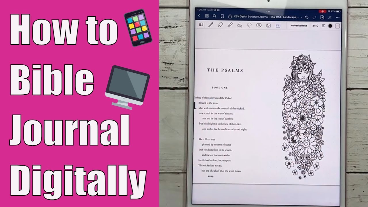 How to Begin Digital Bible Journaling Using .PNG Files - Bible Journaling Digitally