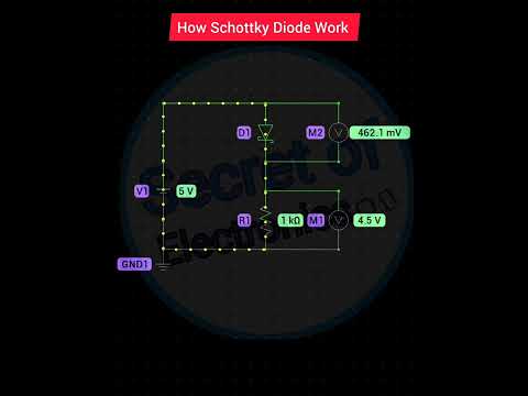 How Schottky Diode Work in Electronics circuits