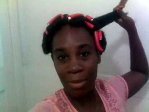 Natural Hair Stretch w Flexi Rods