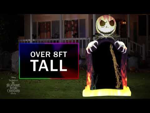LIVING PROJECTION Jack Skellington Tombstone