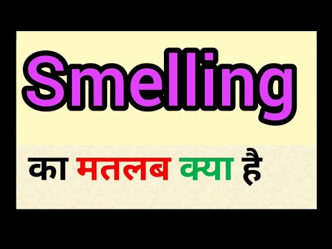 Smelling meaning in hindi || smelling ka matlab kya hota hai || word meaning english to hindi