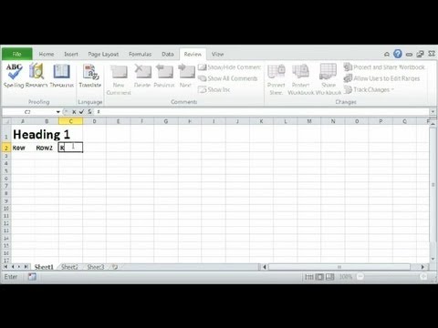 How to Do Excel Headings : Basics of Microsoft Excel