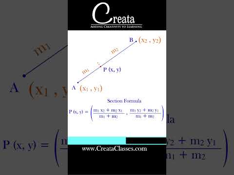 Section formula | Cordinate Geometry Class 10th