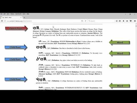 Lecture #52: How to use the Ancient Hebrew Lexicon