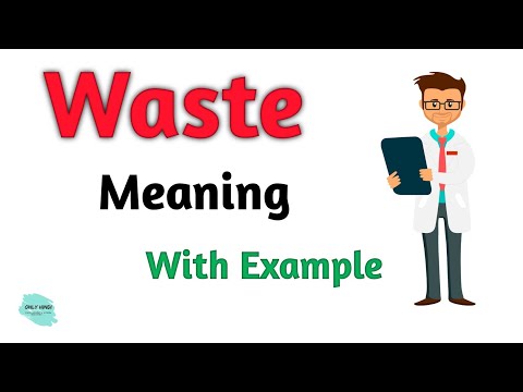Waste meaning in hindi | Waste Ka Kya Matlab hota hai | Daily use English words