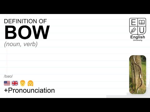 BOW meaning, definition & pronunciation | What is BOW? | How to say BOW