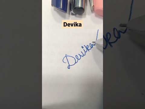 Devika Signature Sample Comment Name #shorts #ytshorts #youtubeshorts #viral #art #drawing #india