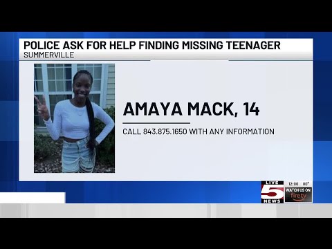 VIDEO: Summerville Police search for missing teenage girl