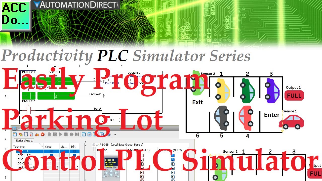 Easily Program Parking Lot Control with PLC Simulator
