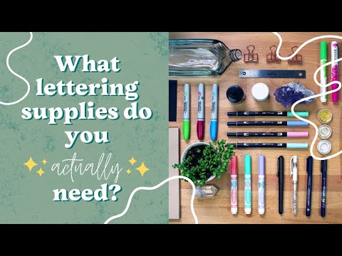 Lettering Basics - Lettering Supplies for Beginners