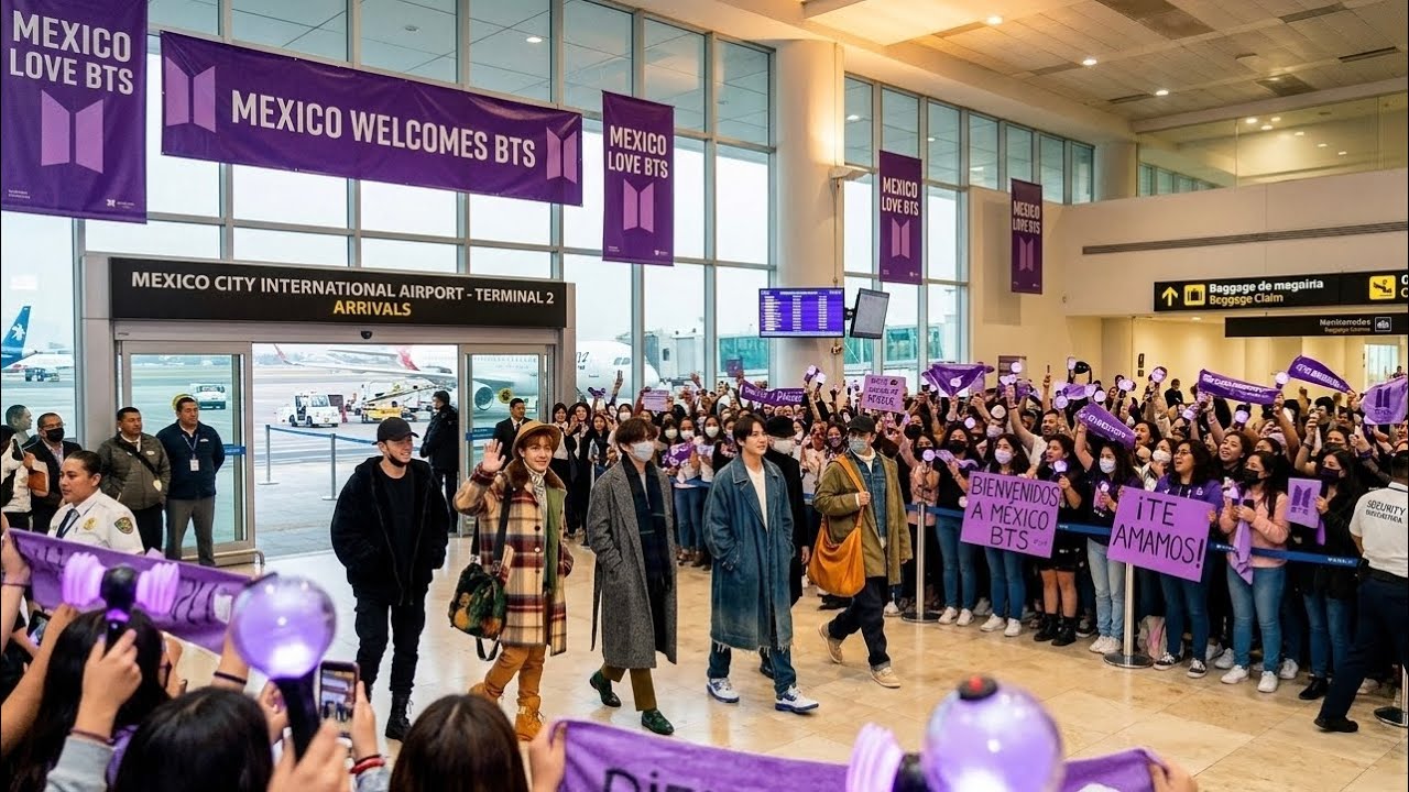 Shocking, amazing! The BTS's arrival in Mexico has American fans excited
