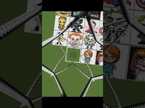 Vampire Pixel Art in Minecraft ๐งโโ๏ธ | #shorts #gaming #minecraft