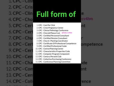 Full form of -CPC #englishvocabualry #fullform #englishlanguage #allfullform #@Esha-cv4hm