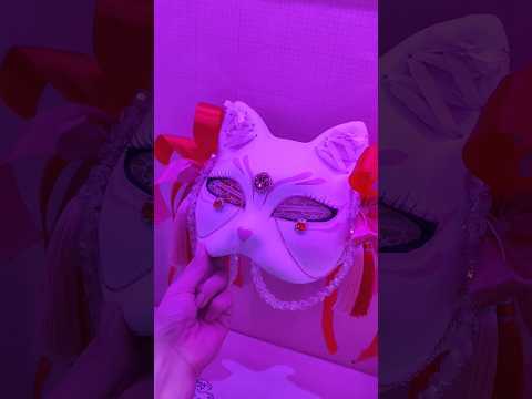 Kitsune Mask🦊 #diy #carnival #mask #kitsune #tiktok #shorts