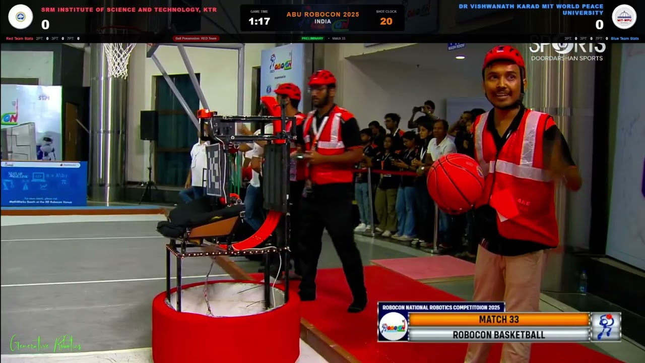 MIT Tech Team vs SRM TEAM ROBOCON | ABU Robocon 2025 India | Preliminary Round