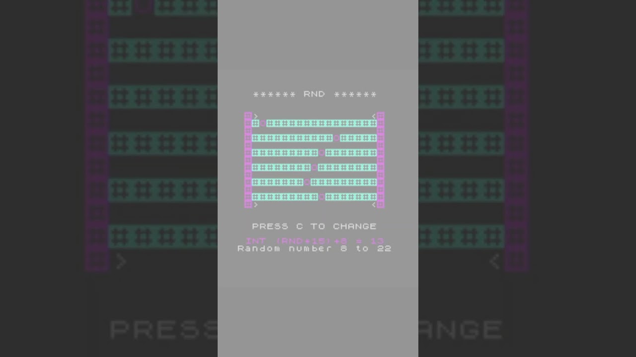 LEARNING BASIC - RND - The Spectrum #zxspectrum #basicprogramming #thespectrum