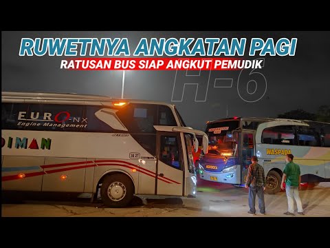 LUAR BIASA!! RATUSAN BUS MEMADATI TERMINAL KALIDERES DI JAM PAGI!! INFO ARUS MUDIK LEBARAN 2025