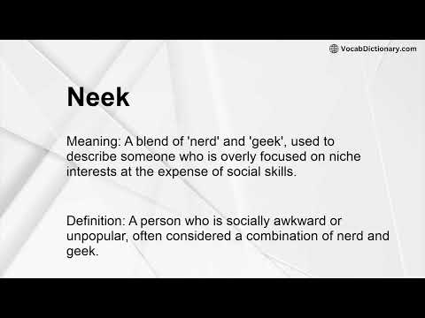 Neek Meaning