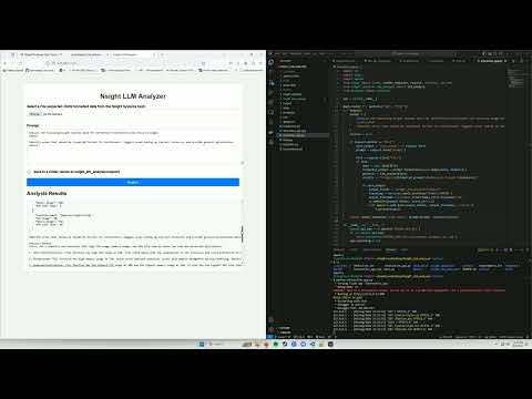 interactive Nsight LLM analyzer