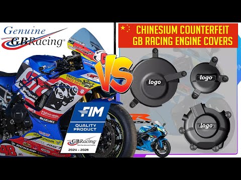 Chinesium Counterfeit GB Racing Engine Covers vs. Genuine GB Racing - SportbikeTrackGear