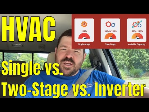 HVAC single-stage vs two-stage vs variable compressor. Heat pumps and Air Conditioners video