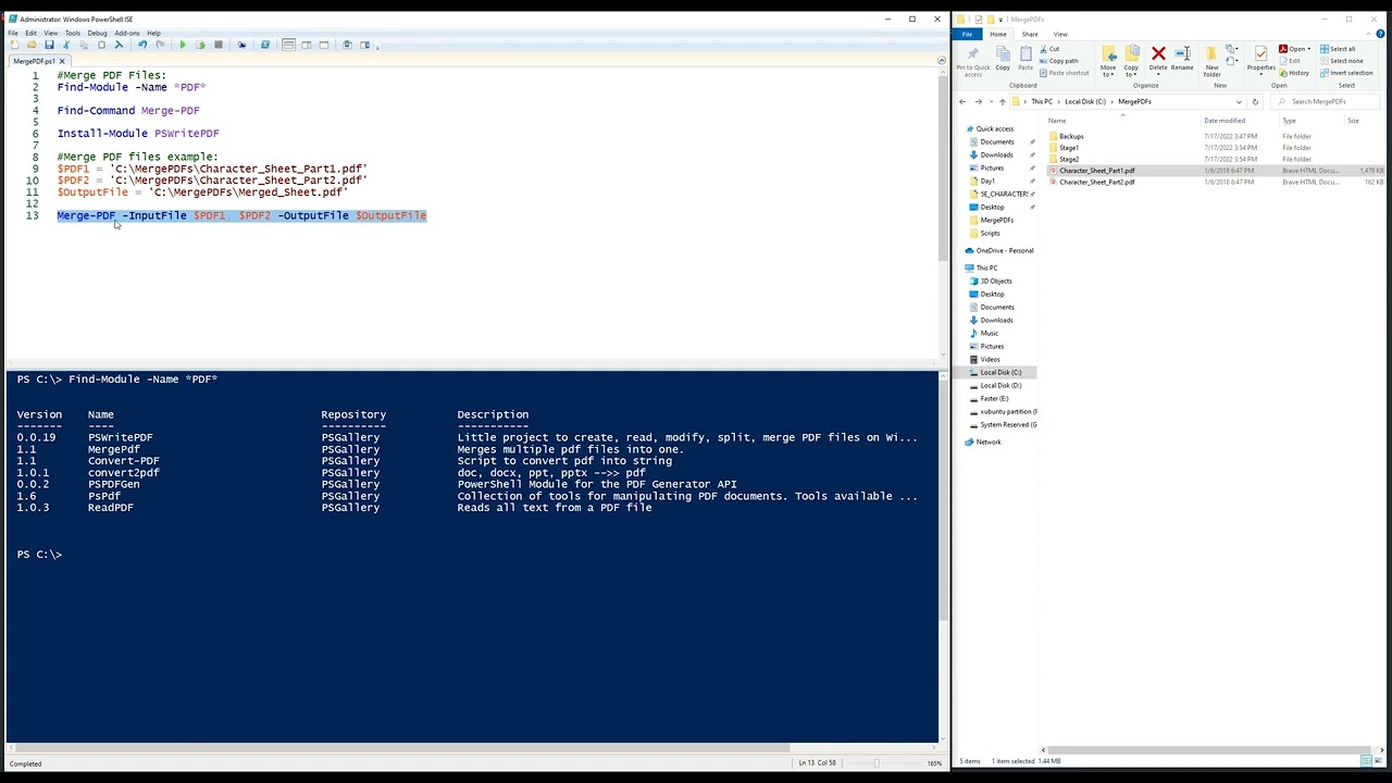 Merge_PDF_Files_Using_PowerShell
