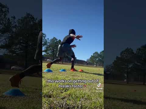 Pt.2 Best Cone Drills You Can Do At Home #football #drills #cones #oklahoma #trending #viral #sports