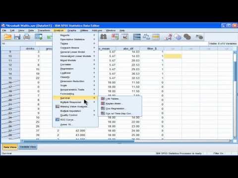 Kruskal-Wallis - SPSS (part 4)