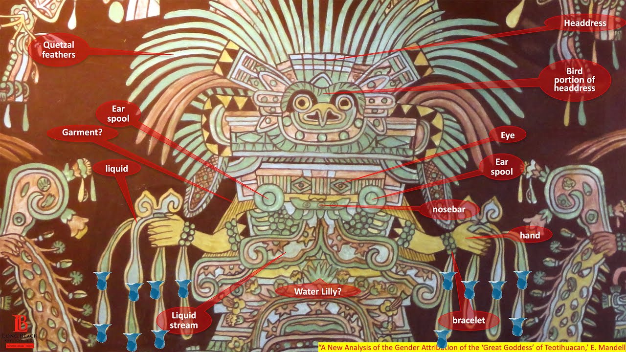 Teotihuacan History: City Planning & the Fresco Murals of the Great Goddess & Tlalocan Explained