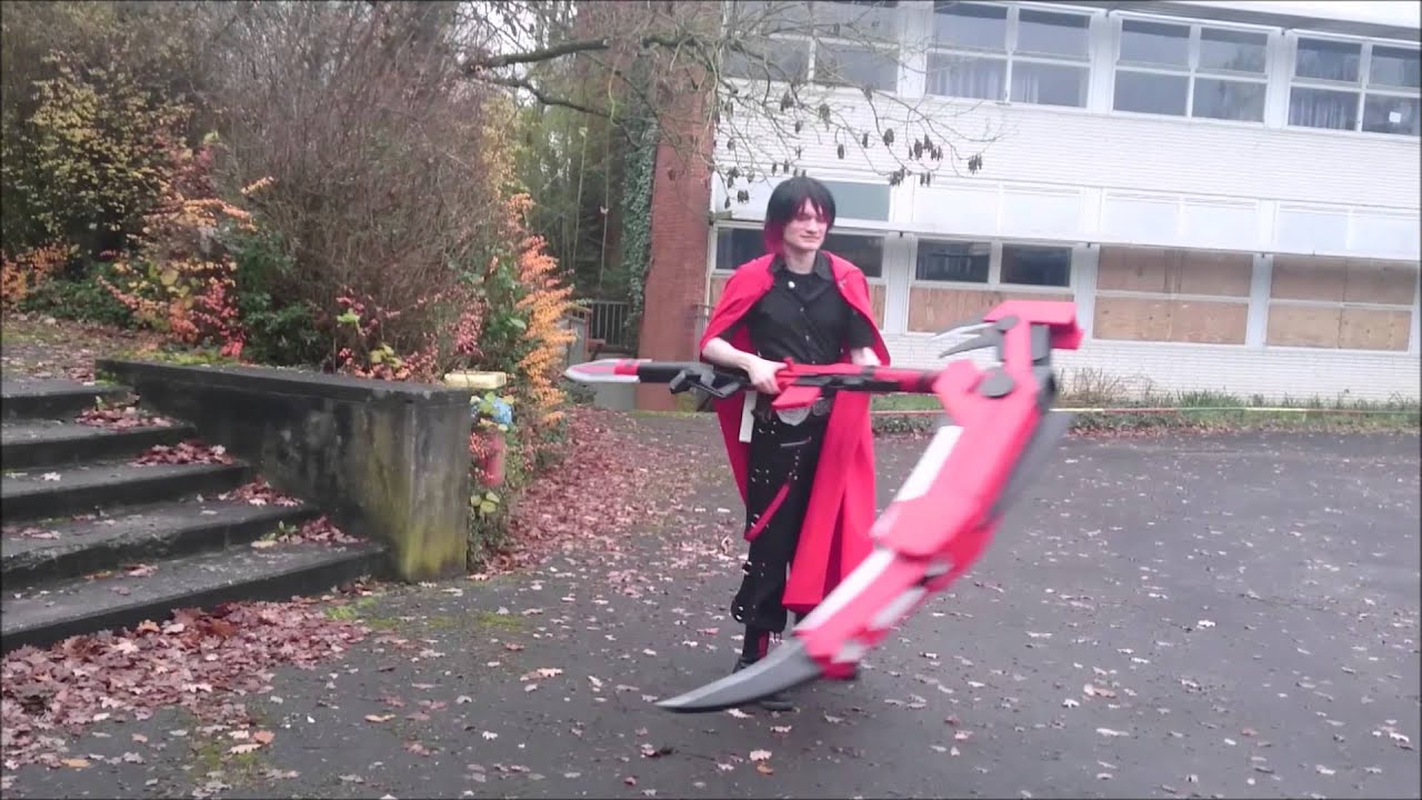 Ruby Rose + Crescent Rose RWBY Cosplay Action Video