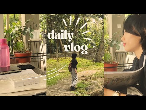 a day in my life as a visual communication design student🌞🌿