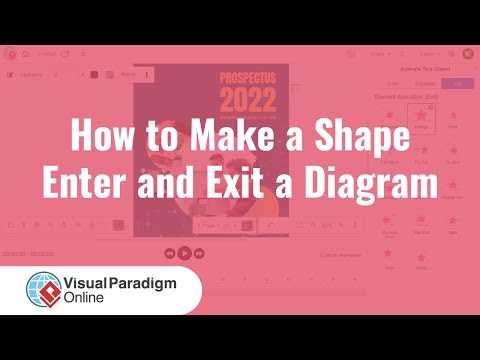 How to Make a Shape Enter and Exit a Diagram