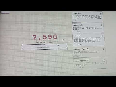 speed run 1 to 100,000 space bar clicker