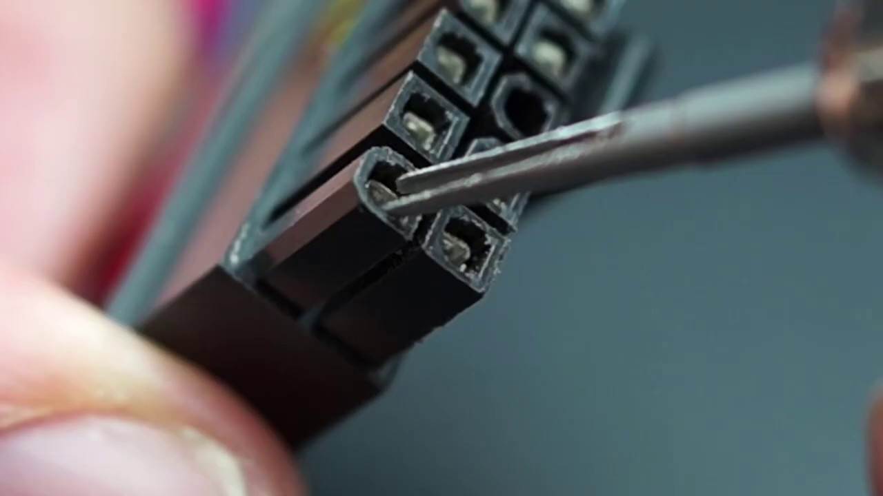 How To Use ATX Power Supply Pin Removal & Extraction Tool 24 pin, 8 pin, 6 pin, 4 pin.
