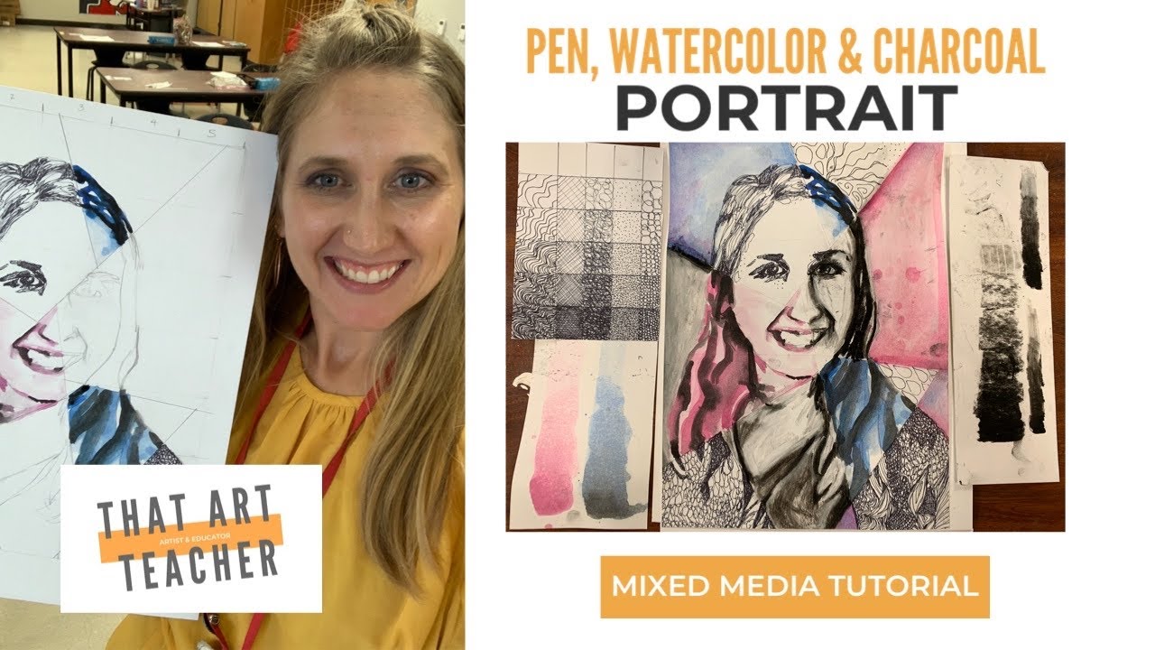 Mixed Media Self-Portrait