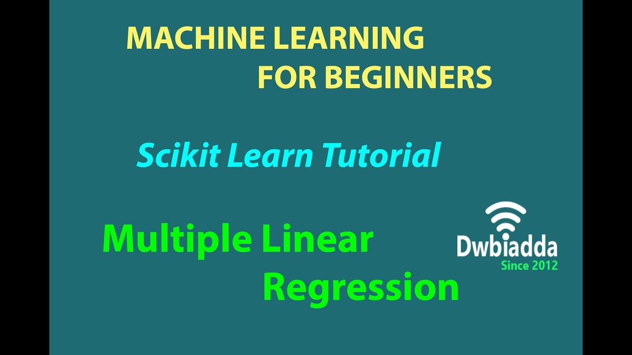 How to implement multiple linear regression | Machine learning Scikit Learn | Scikit learn tutorial
