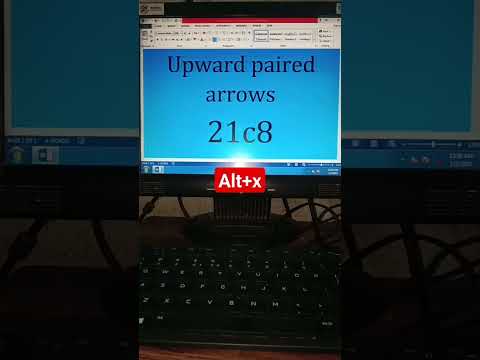 Two upwards arrow symbol in ms word #shorts #short
