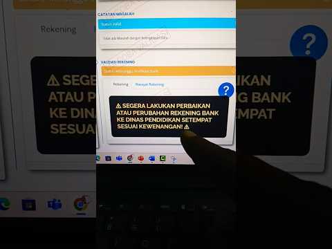 Segera Perbaikan atau Perubahan Rekening Bank di Info GTK 2025 #infogtk2025 #sertifikasiguru2025