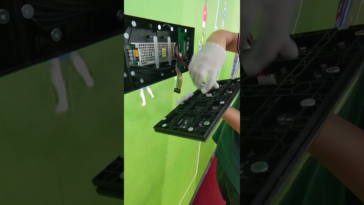 Install LED DISPLAY MODULE Panel is so easy! #ledscreens #leddisplay #ledmodule #leddisplays #led