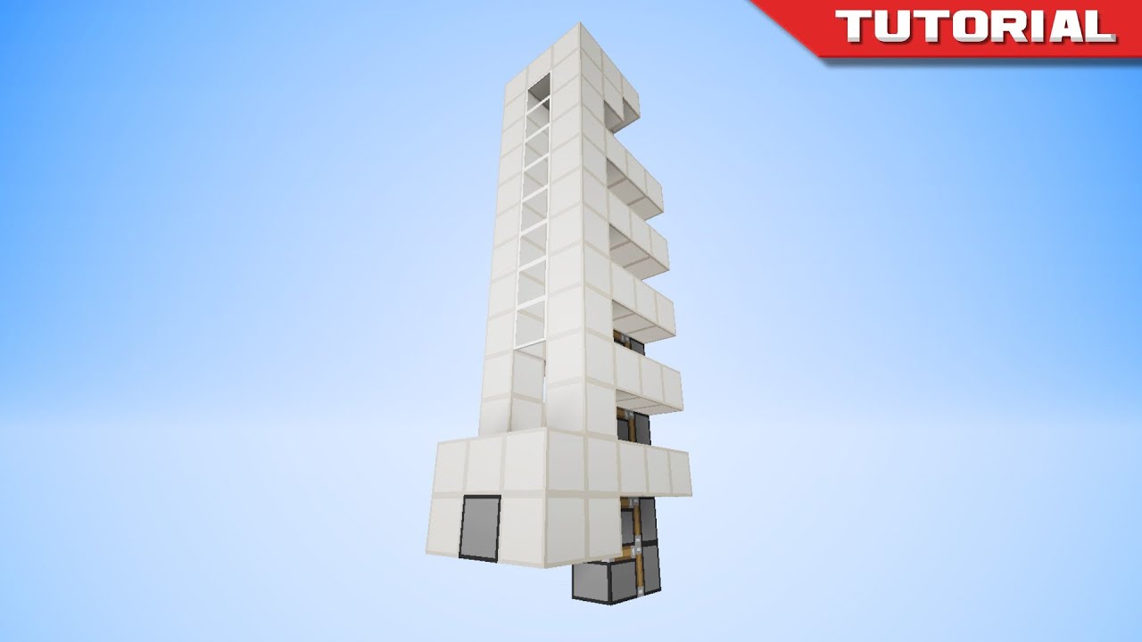 The Simplest Piston Elevator In Minecraft [SMP Friendly!]