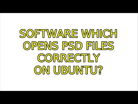 Ubuntu: Software which opens PSD files correctly on Ubuntu? (2 Solutions!!)